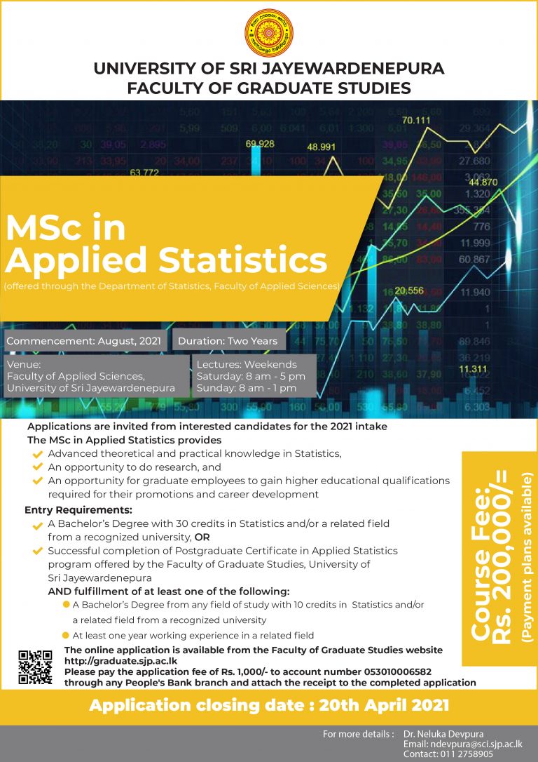 MSc in Applied Statistics (2021) – Department of Statistics