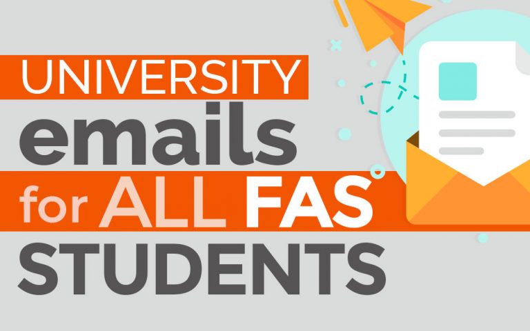 University Emails for All Science Faculty Students – Faculty of Applied ...