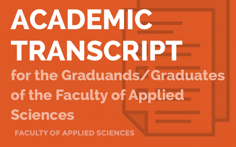 Academic Transcript for the Graduands/Graduates of the Faculty of ...